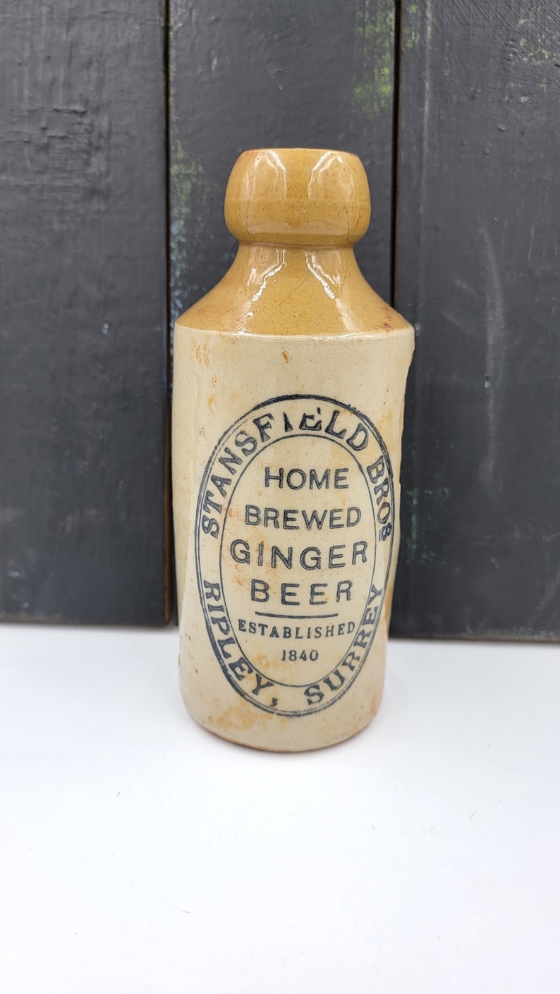 Bourne Denby Clay Bottle English Advertising Ginger Beer - Etsy