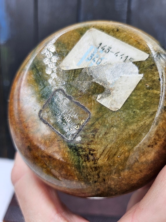 Genuine Alabaster Hand Carved trinket hinged box, Mad… - Gem