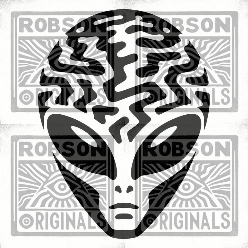 Psychedelic SVG Files, 25x Skulls & Aliens, Ufos, Flames, Trippy Vector ...