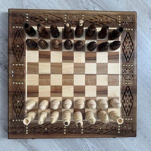 Modern Chess Wood Boards, Luxury Chess Sets With Storage, Large Chess ...
