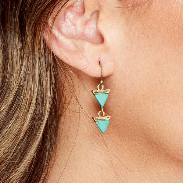 Triangle Earrings - Etsy