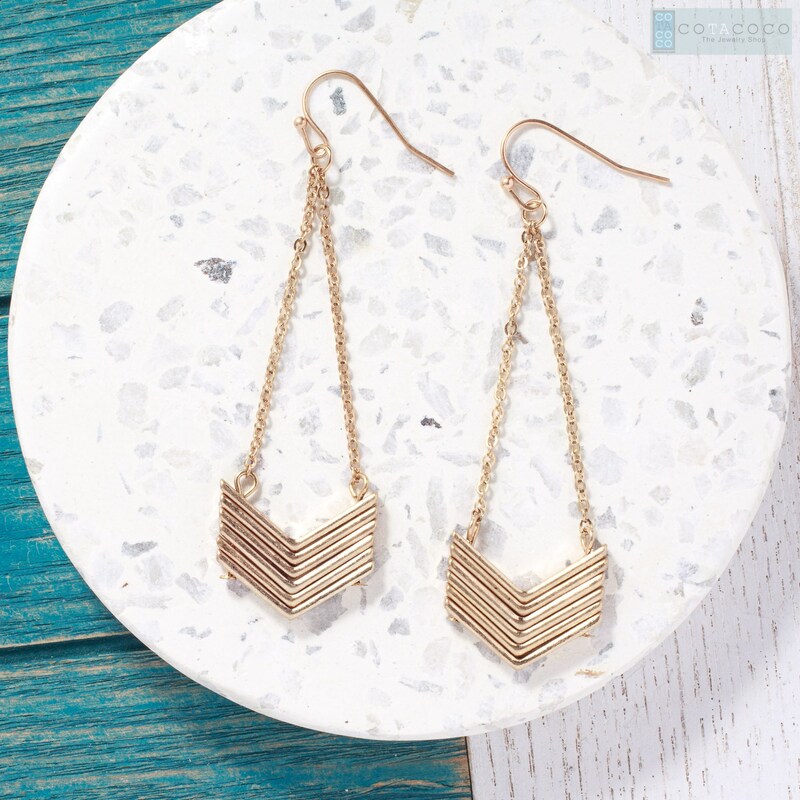 Geometric Earrings - Etsy