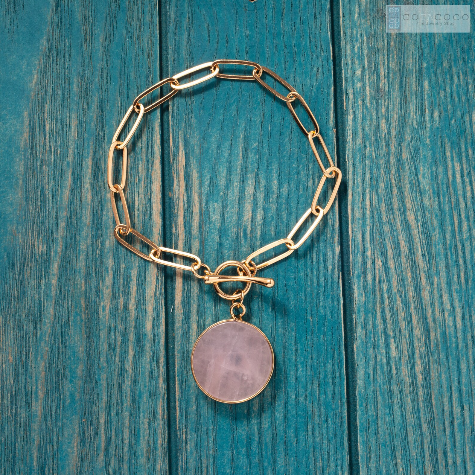 rose-quartz-bracelet-raw-quartz-bracelet-paper-clip-chain-etsy