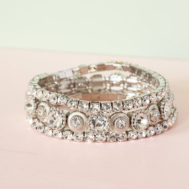 Crystal Bridal Bracelet Bridesmaid Bracelet Prom Bracelet - Etsy