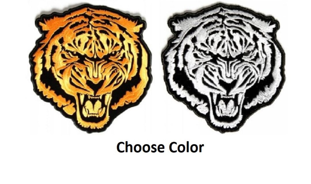Medium Sized BARON TIGER 3.75" X 4" Iron on Patch Choose Color - Etsy