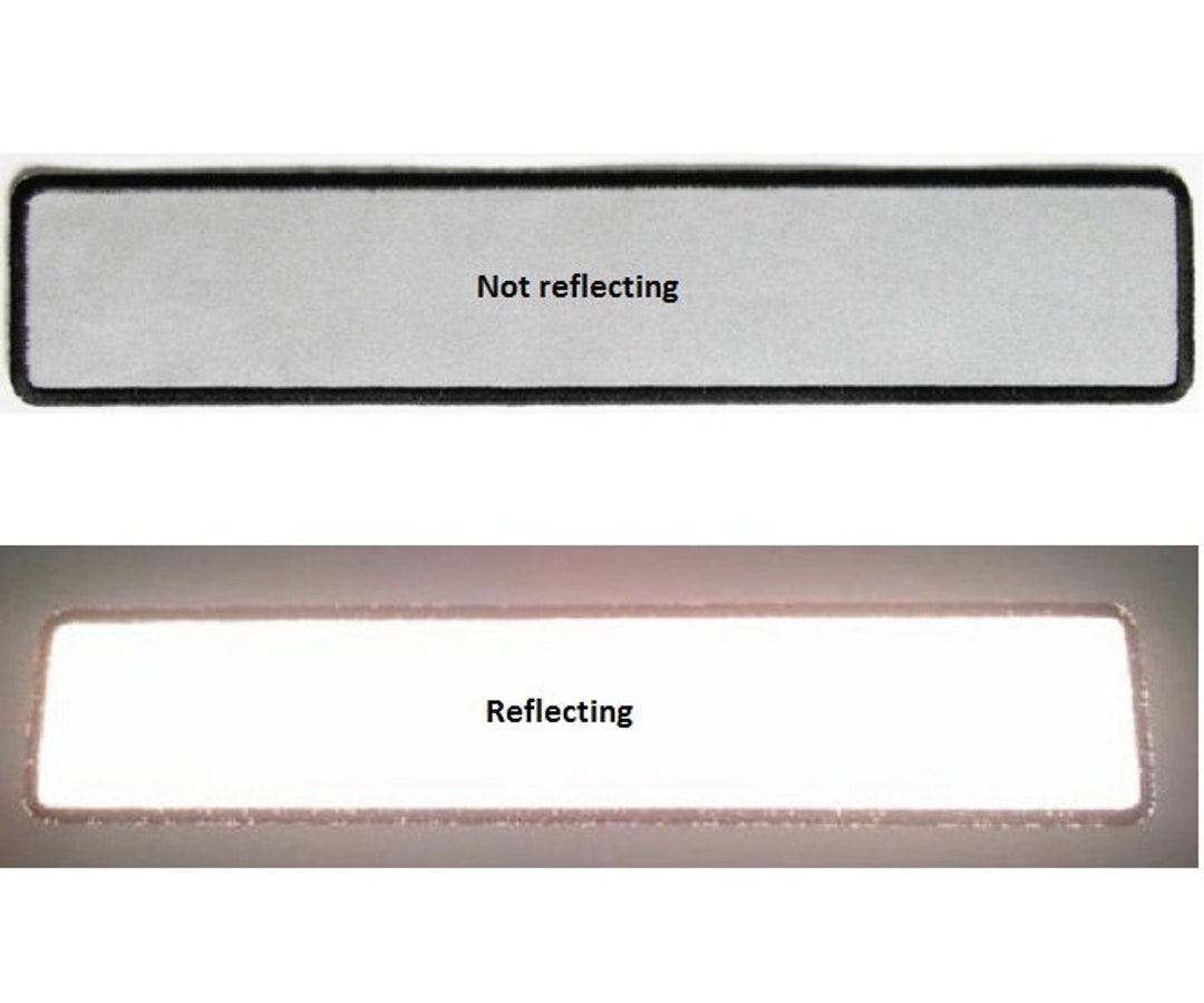 Large BLANK REFLECTIVE STRIP 10" X 2" Iron on Patch (3456) (D27) - Etsy