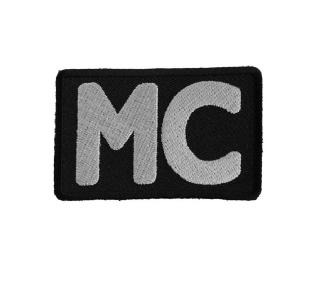 WHITE on BLACK MC 3" X 2" Iron on Patch (2759) Motorcycle Club (J6) - Etsy
