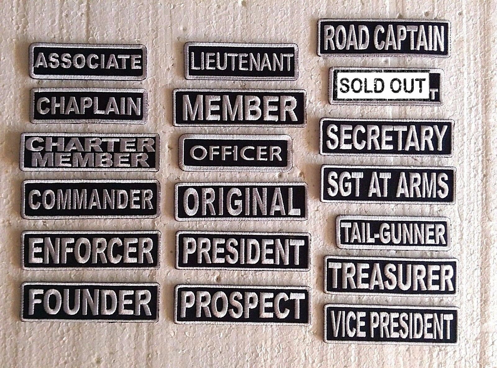 Biker Rank Patches - Etsy