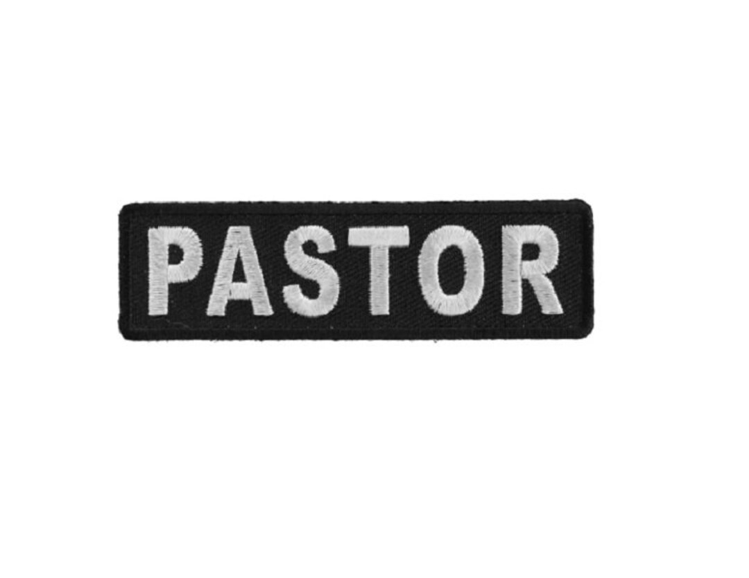 PASTOR 3.5" X 1" Iron on Embroidered Patch (4670) - Etsy