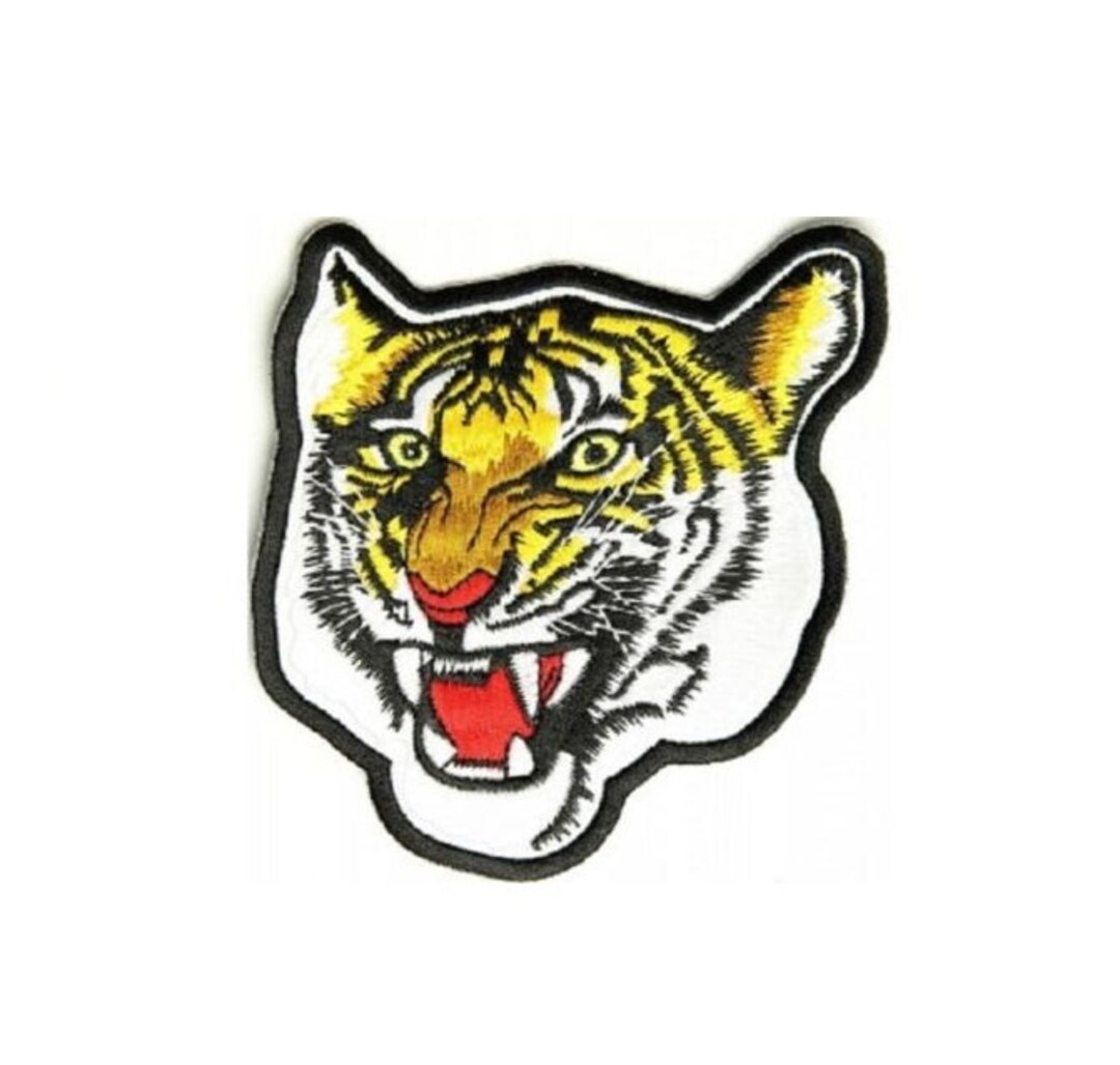 TIGER HEAD 4" X 4.5" Iron on Patch (M1) - Etsy