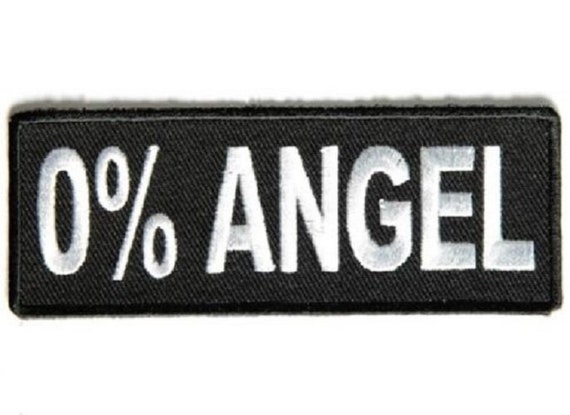 ZERO PERCENT ANGEL 4 X 1.5 Iron on Patch 4218D | Etsy