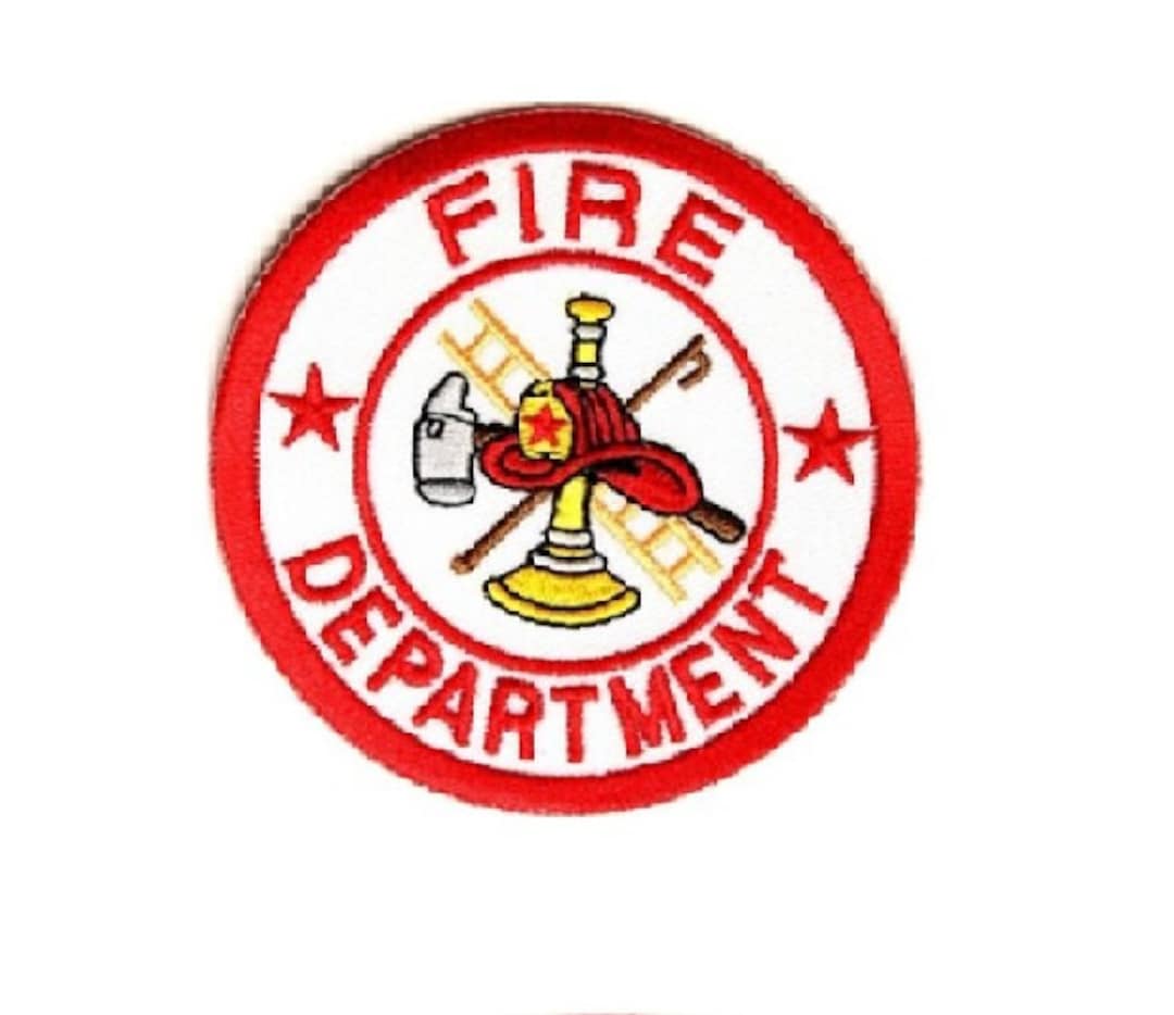FIRE DEPARTMENT 3" X 3" Iron on Patch (2228) Firefighter (H11) - Etsy