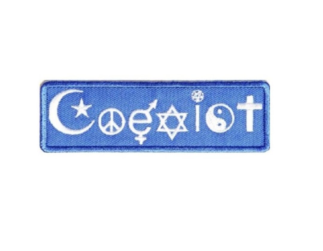 COEXIST 4" X 1.25" Iron on Patch (2958) Yin Yang Peace (A62) - Etsy
