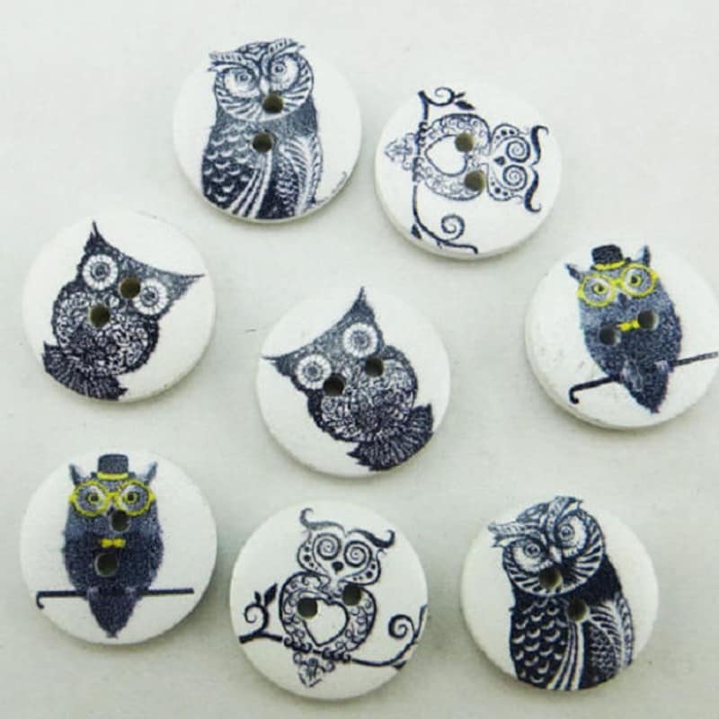 Owl Buttons - Etsy