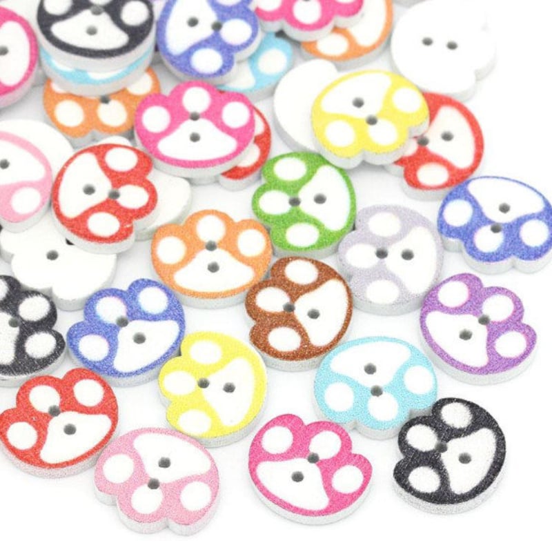 2 Hole Dog Button - Etsy