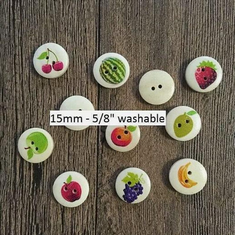 Fruit Buttons - Etsy
