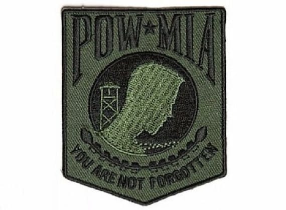 Subdued Green POW MIA 2.5 X 3 Iron on Patch 4590 | Etsy