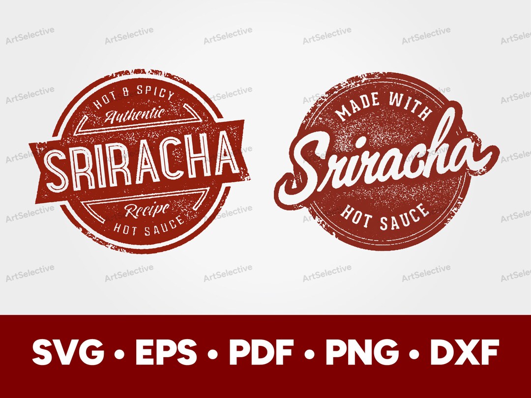 Sriracha SVG | 2 Design Bundle | Svg, Eps, Pdf, Png, Dxf, Sriracha ...