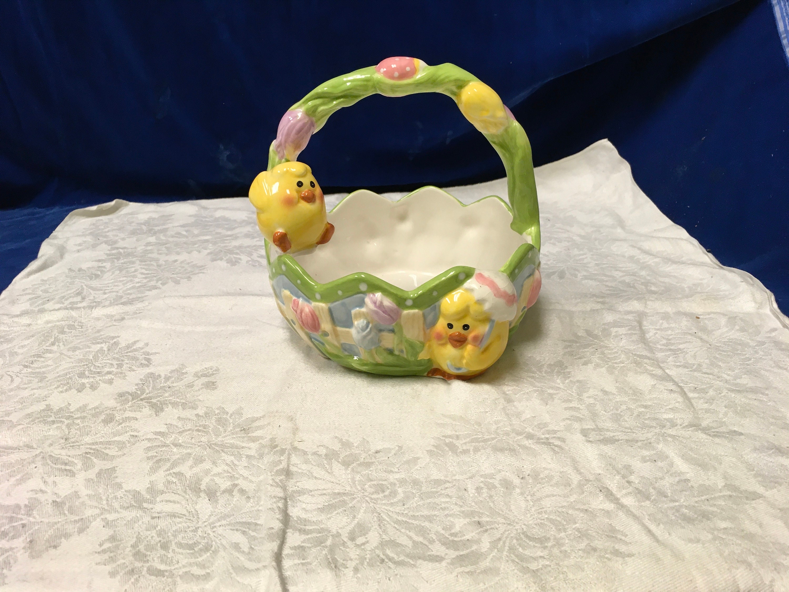 Vintage Chang Song Pottery Easter Basket. - Etsy