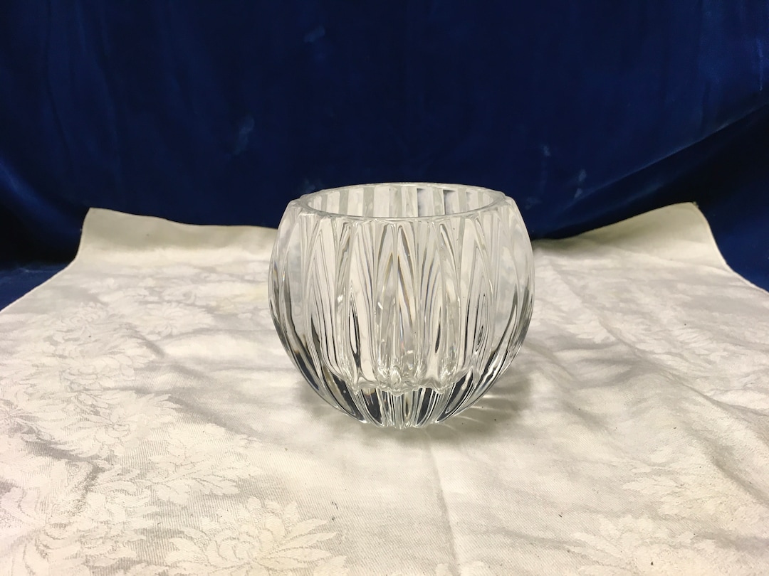 Shannon Crystal Designs of Ireland Ribbed Candle Holder - China. - Etsy
