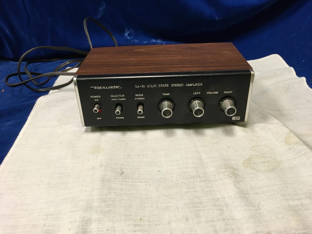 Vintage Realistic SA-10 Solid State Stereo Amplifier - 1970’s ...