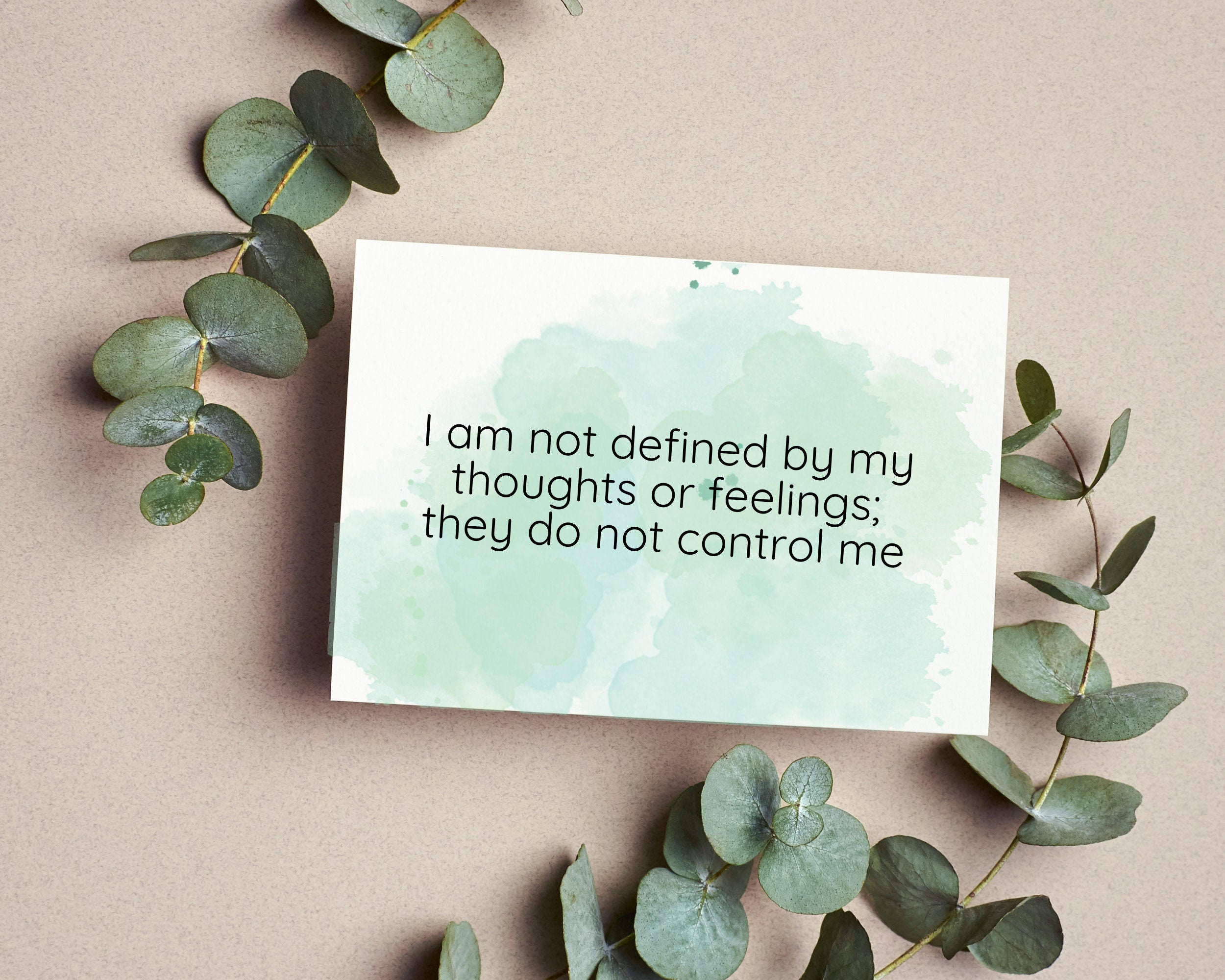 Positive Affirmation Cards for Depression| Instant Download | Print at ...