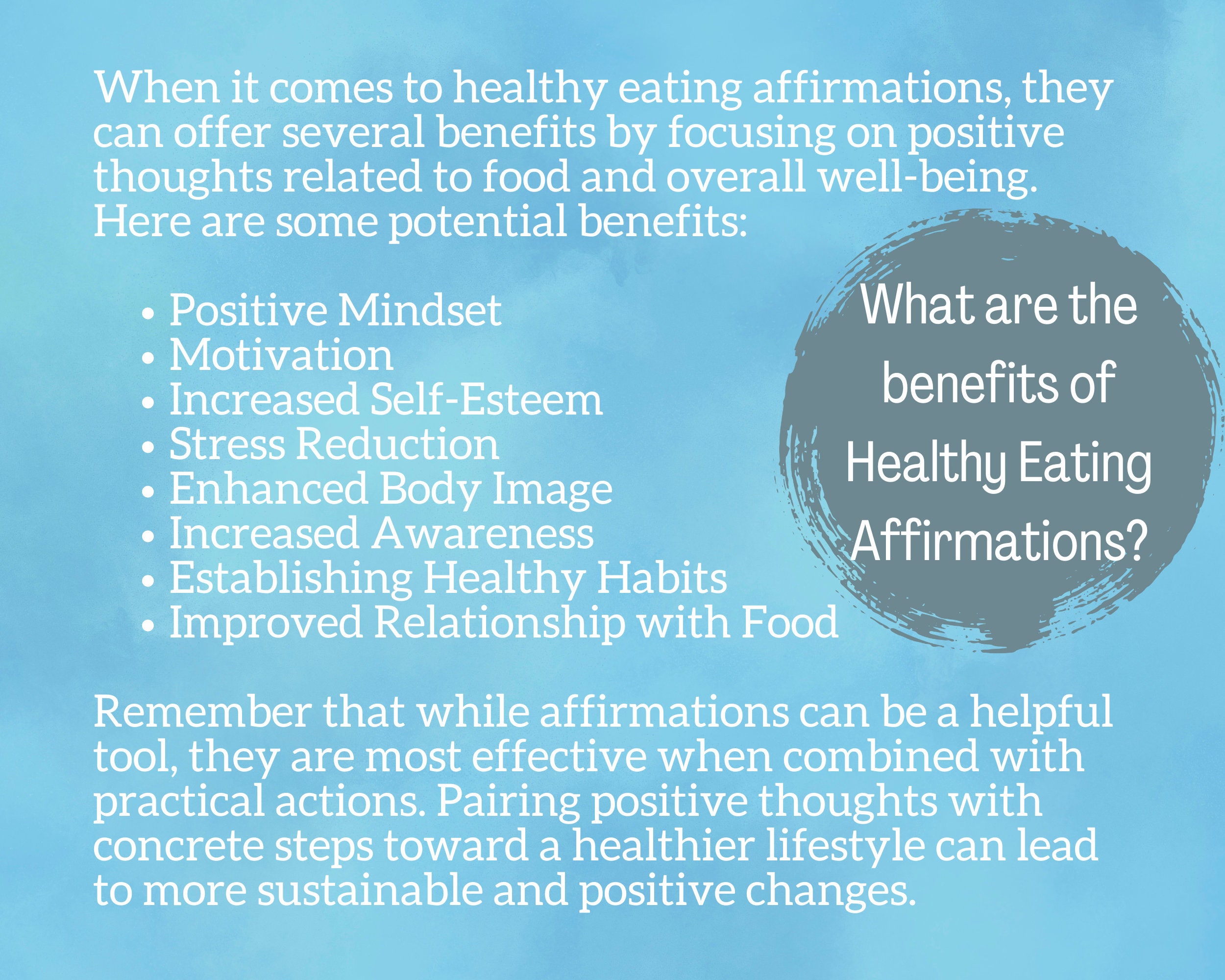 Printable Healthy Eating Affirmation Cards | Instant Download PDF ...