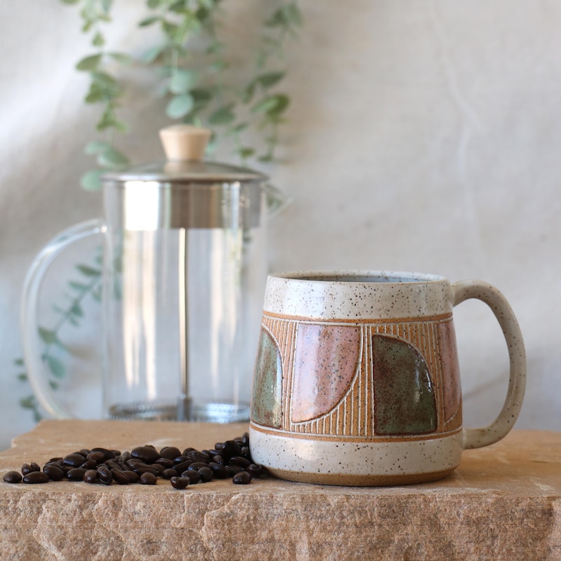 Geometric Mug - Etsy