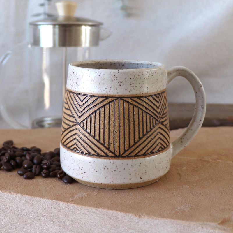 Geometric Mug - Etsy