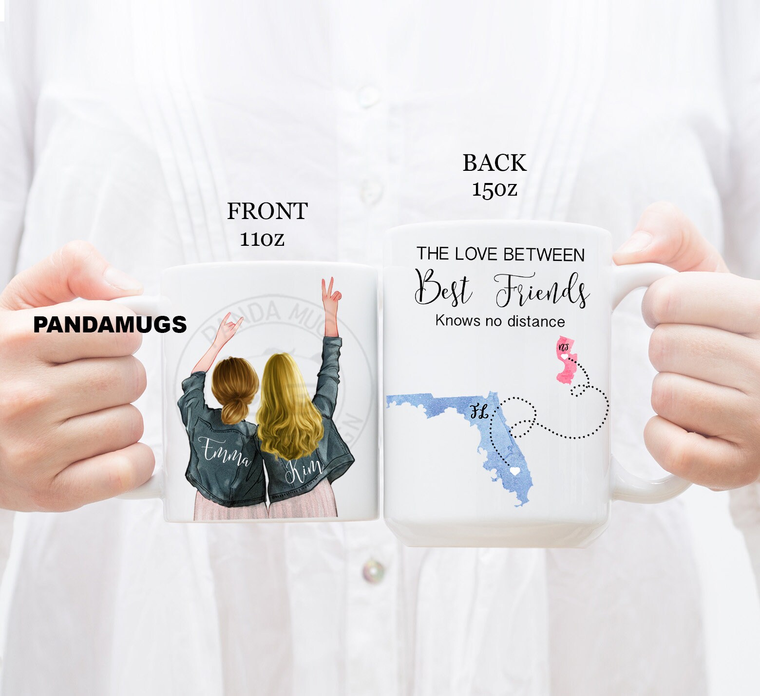 Custom Best Friend Gift Best Friends Mugs Friendship Mug - Etsy