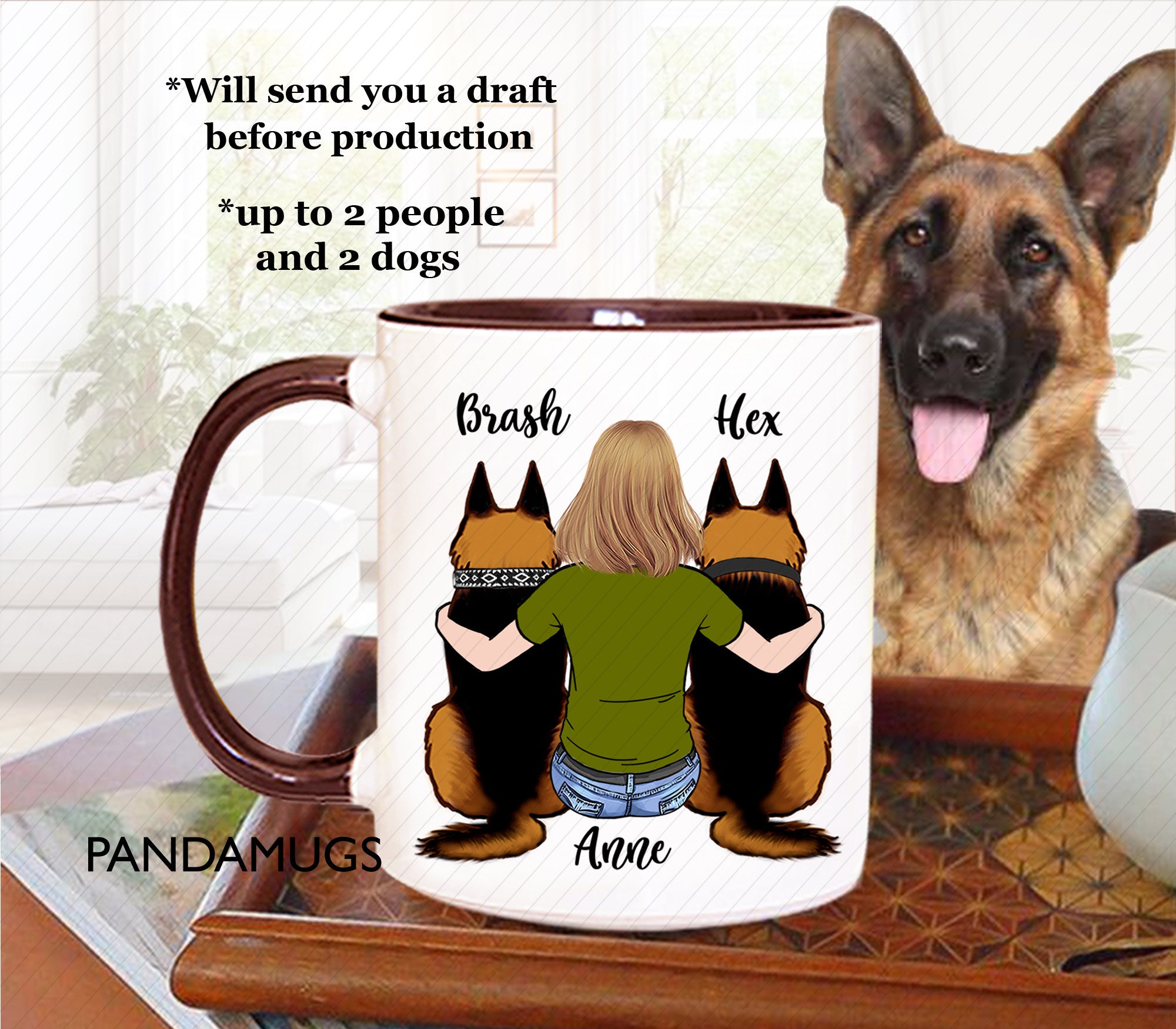 Custom German Shepherd Mug German Shepherd Dad Mug German - Etsy