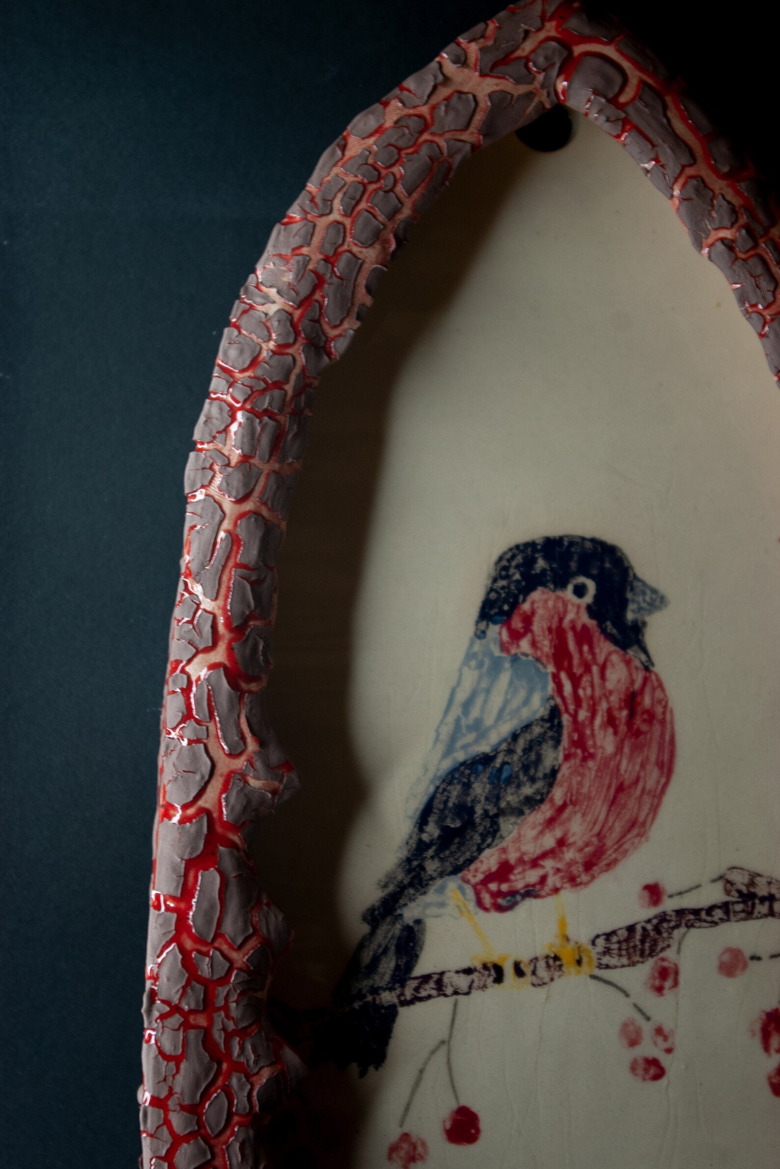 Ceramic Altar the Eurasian Bullfinch. - Etsy