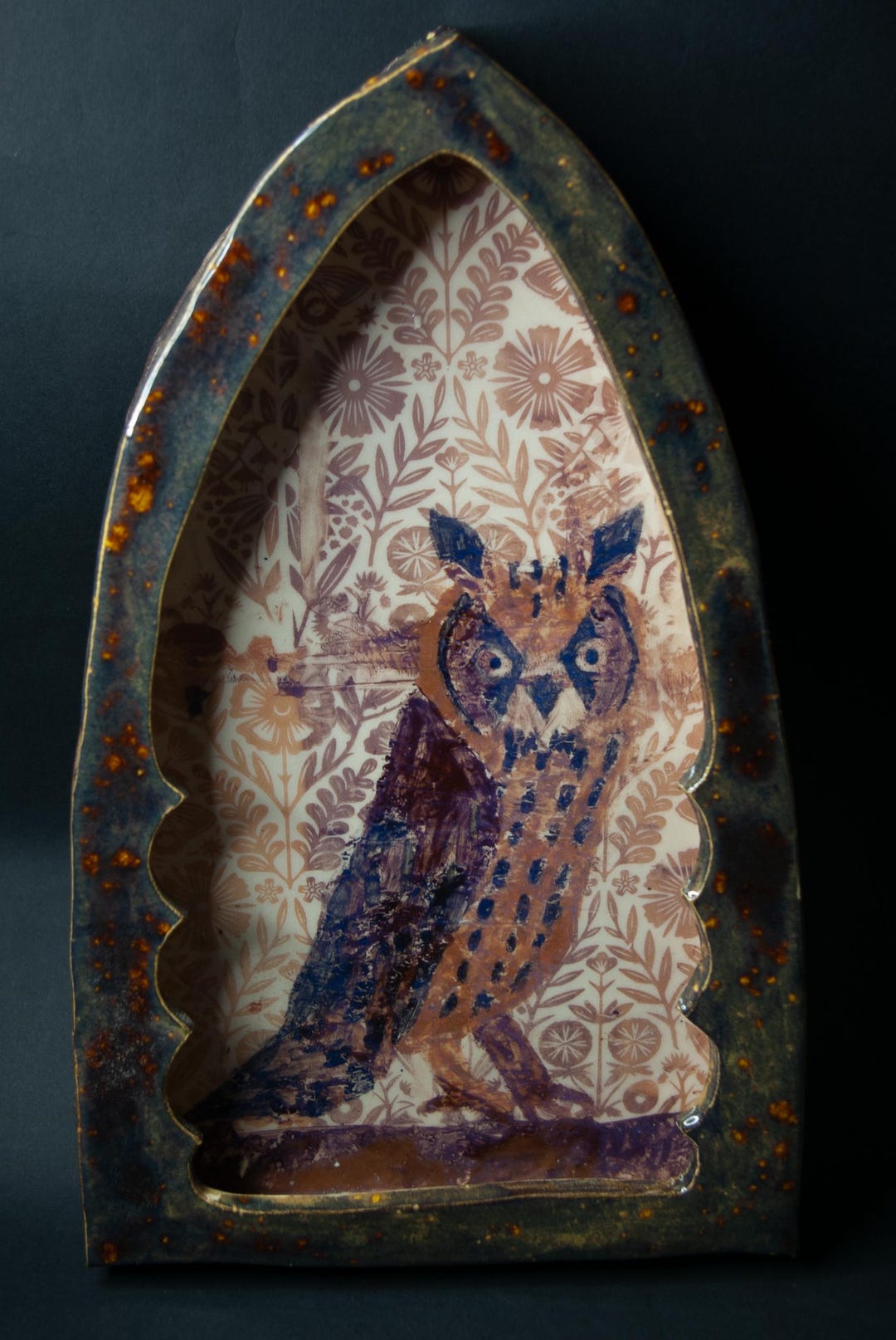 Ceramic Altar Shrine Owl. - Etsy