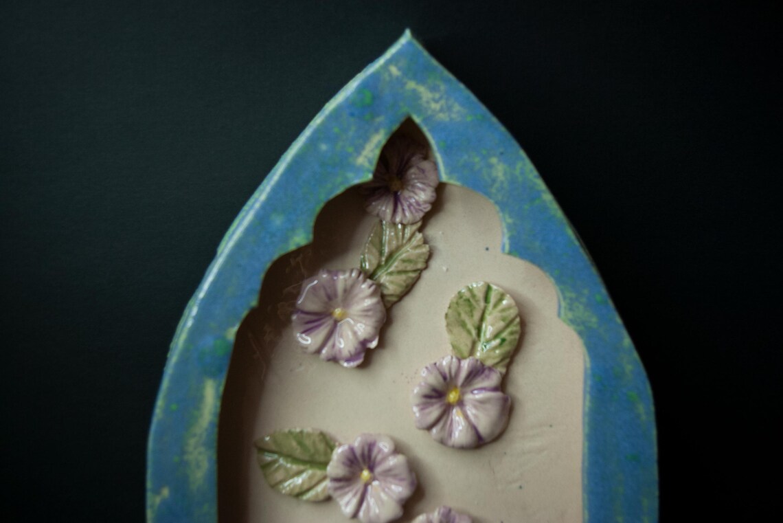 Ceramic Clay Altar Shrine Nicho Wall Hanging Home Clay Altar Hand ...
