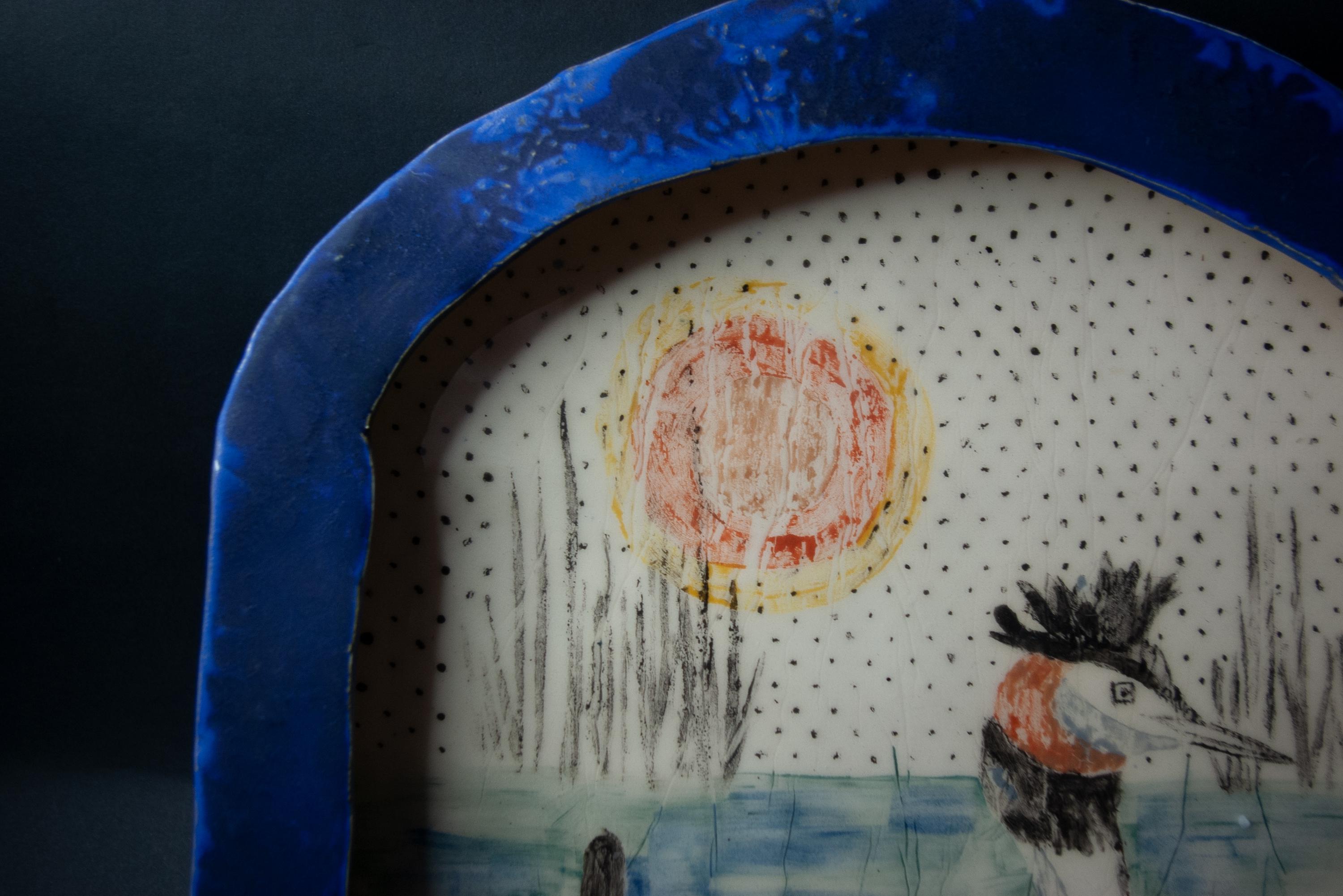 Ceramic Altar Shrine "bird Diver" - Etsy
