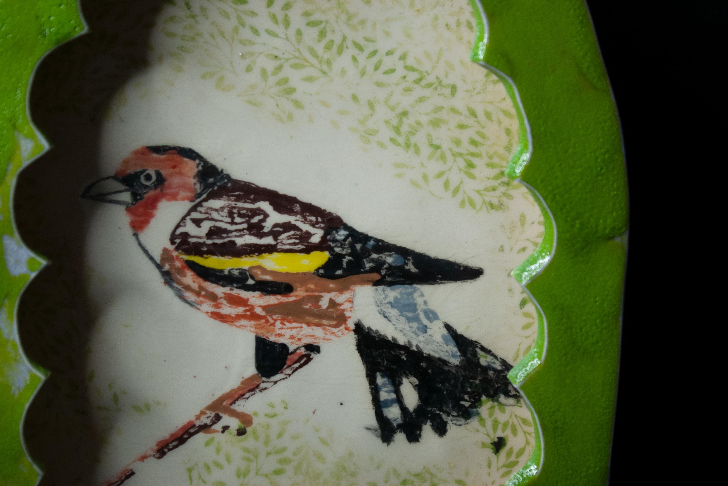 Ceramic Altar Shrine Goldfinch - Etsy
