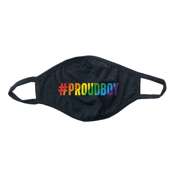 LGBTQ Proud Boy Mask proudboys Mask Gay Pride Mask | Etsy