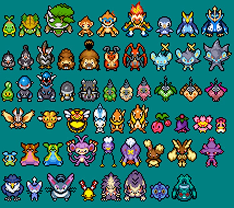 4th Generation 387-437 Pokemon Perlers Mystery Dungeon - Etsy