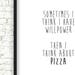 Pizza is Life - Food, Pizza, Humour, Fun Print, A4, 8x10, Gift, for Him ...