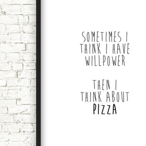 Pizza is Life - Food, Pizza, Humour, Fun Print, A4, 8x10, Gift, for Him ...