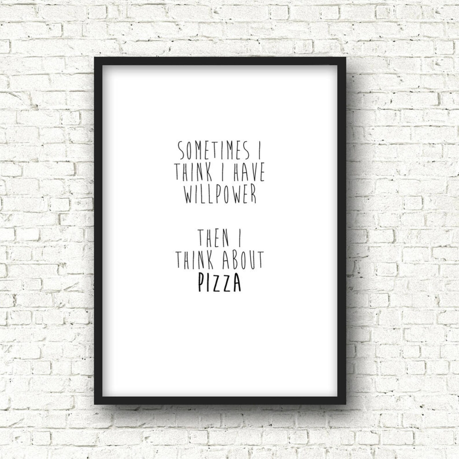 Pizza is Life Food Pizza Humour Fun Print A4 8x10 - Etsy