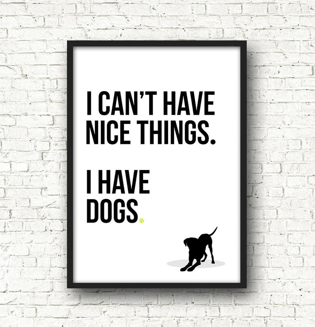 Dogs Funny Fetch Poster Print, A3, A4, Animal, Pet Lover, Pets, for Him ...