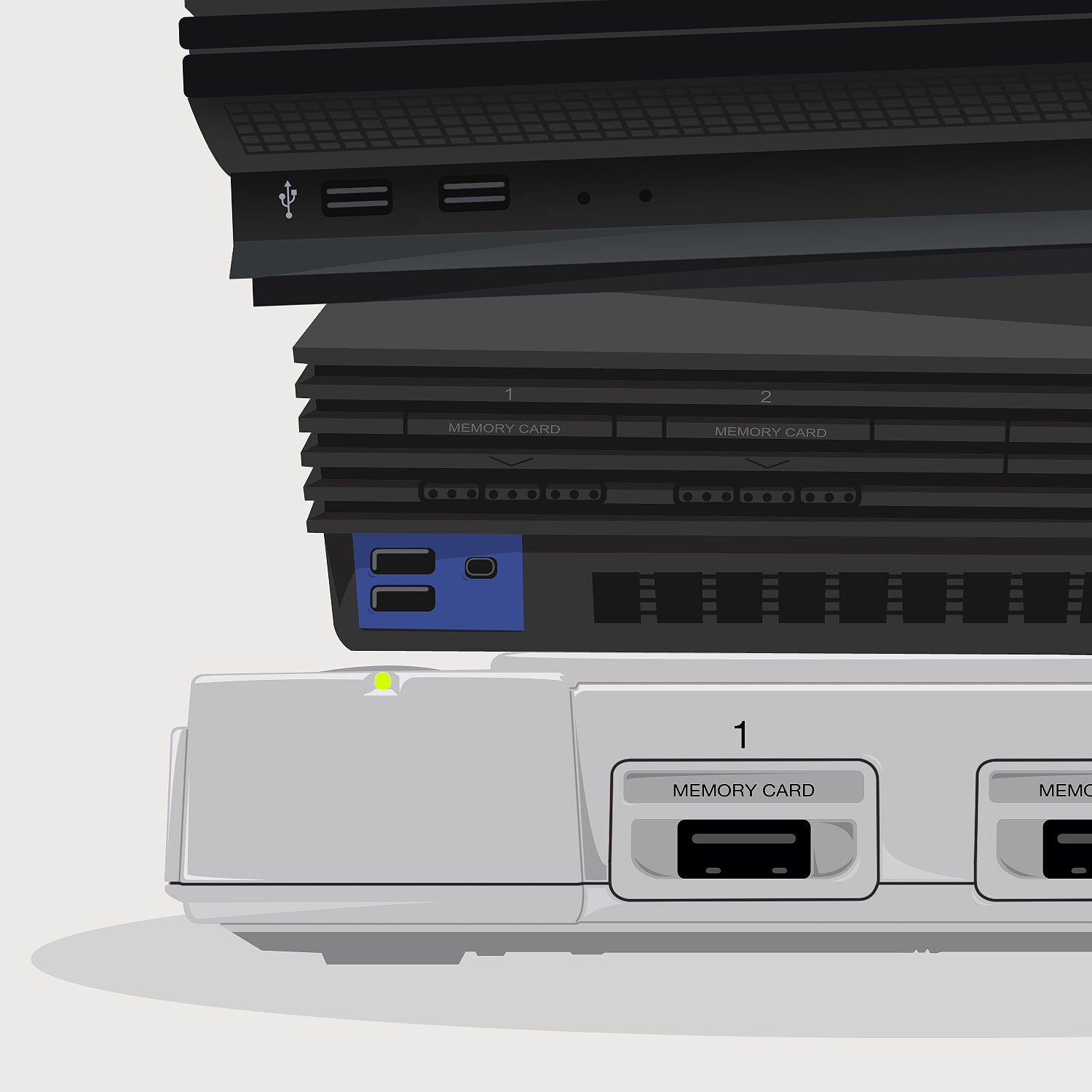 Evolution of Play - Print, Poster, Playstation Consoles, Gaming, A3, A4 ...