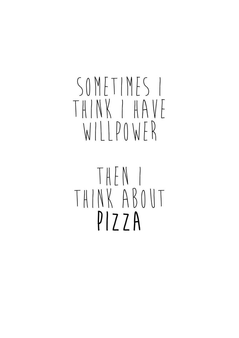 Pizza is Life Food Pizza Humour Fun Print A4 8x10 - Etsy