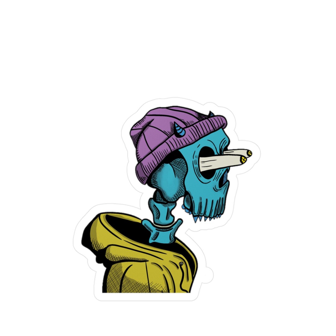 Kiss-cut Vinyl Bonehead Sticker - Etsy