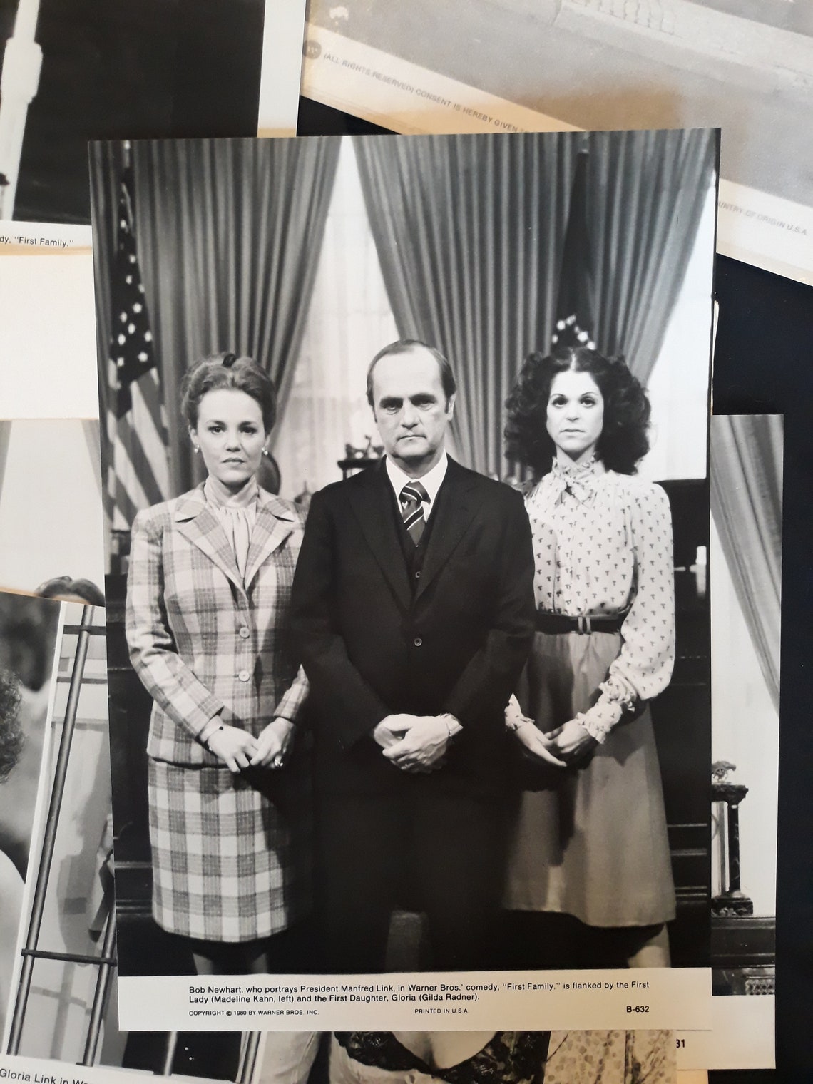 Rare the First Family TV Sitcom Press Kit Bob Newhart Gilda Radner 1980 ...