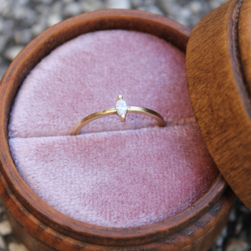 Small Diamond Ring - Etsy