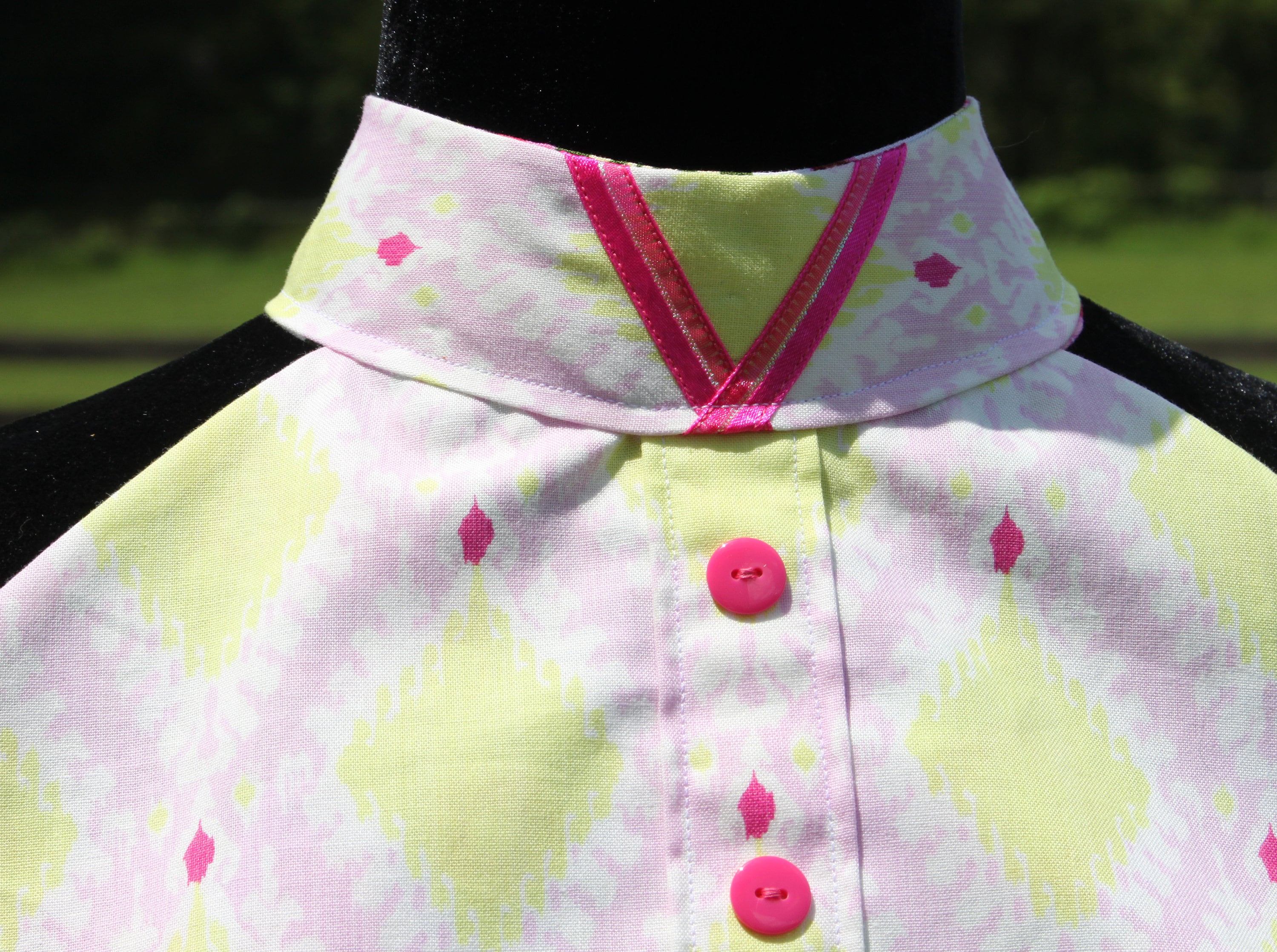 New Hunt Seat Show Dickie Reversible Ratcatcher Bright Multi-color ...