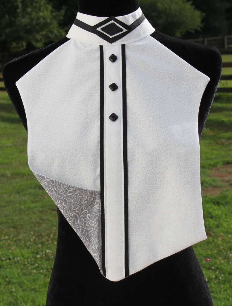 New Hunt Seat Show Dickie Reversible Ratcatcher White W/ - Etsy
