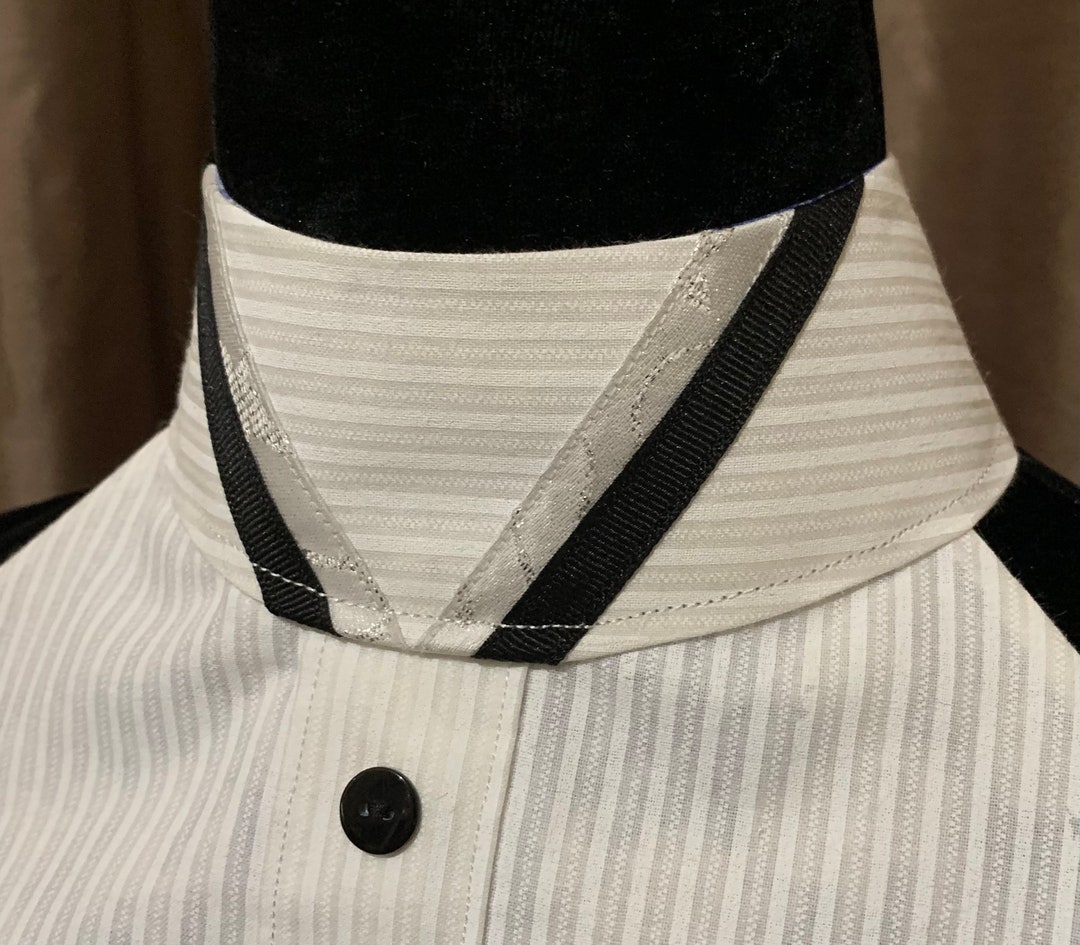 New Hunt Seat Show Dickie Reversible Ratcatcher White Pinstripe W ...